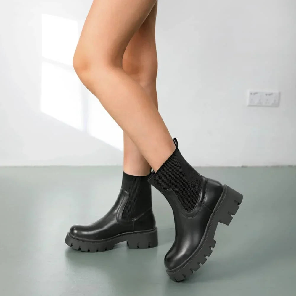 Botines Plataforma Mujer Weide MXCZY001: Cómodas y Elegantes – Weide-Mexico